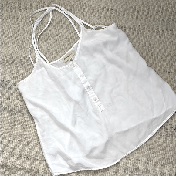 cloth & stone | Tops | Cloth And Stone White Loose Halter Top | Poshmark